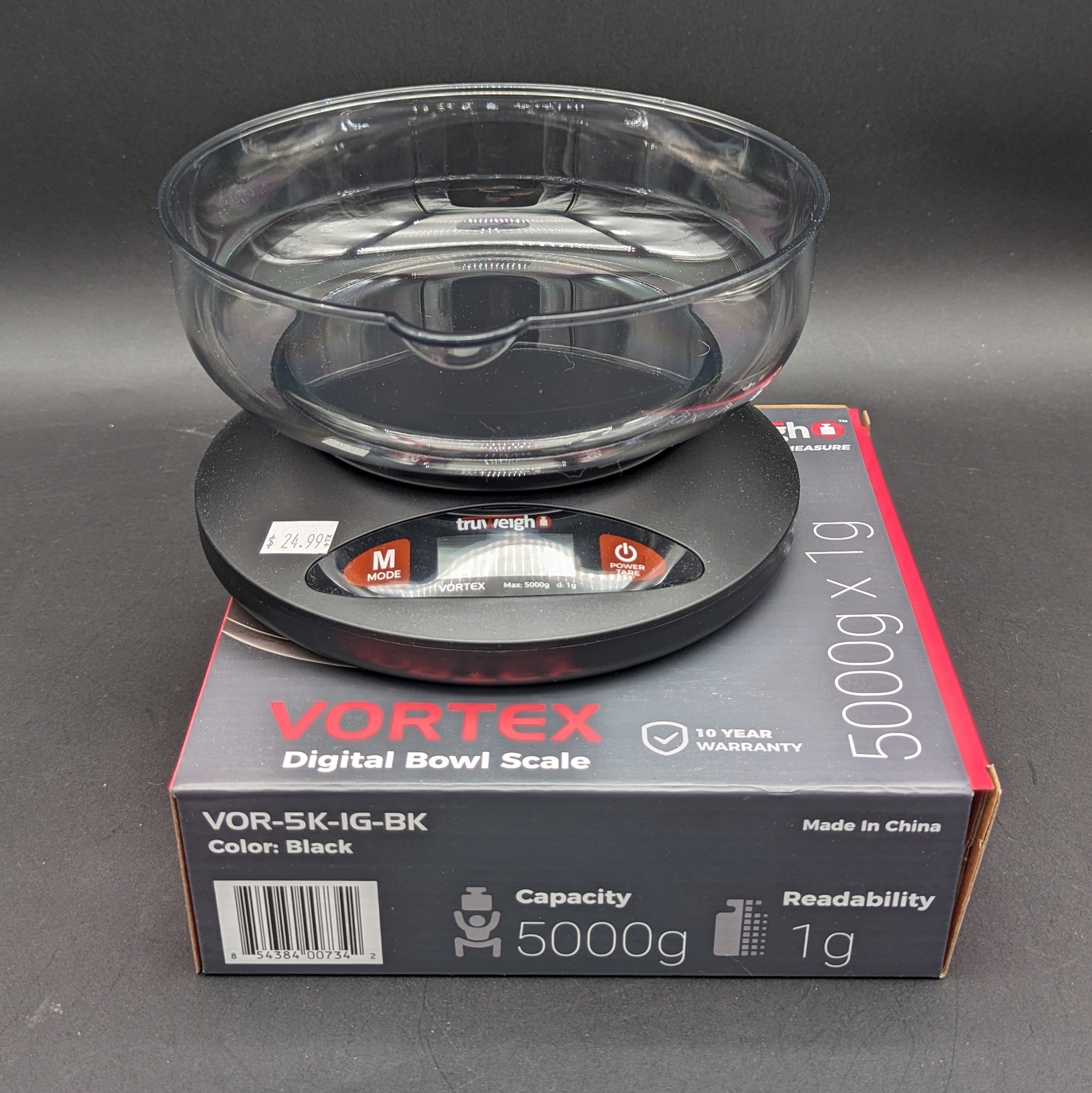 TRUWEIGH Vortex Digital Bowl Scale 5000G X 1G – Midnight Distribution